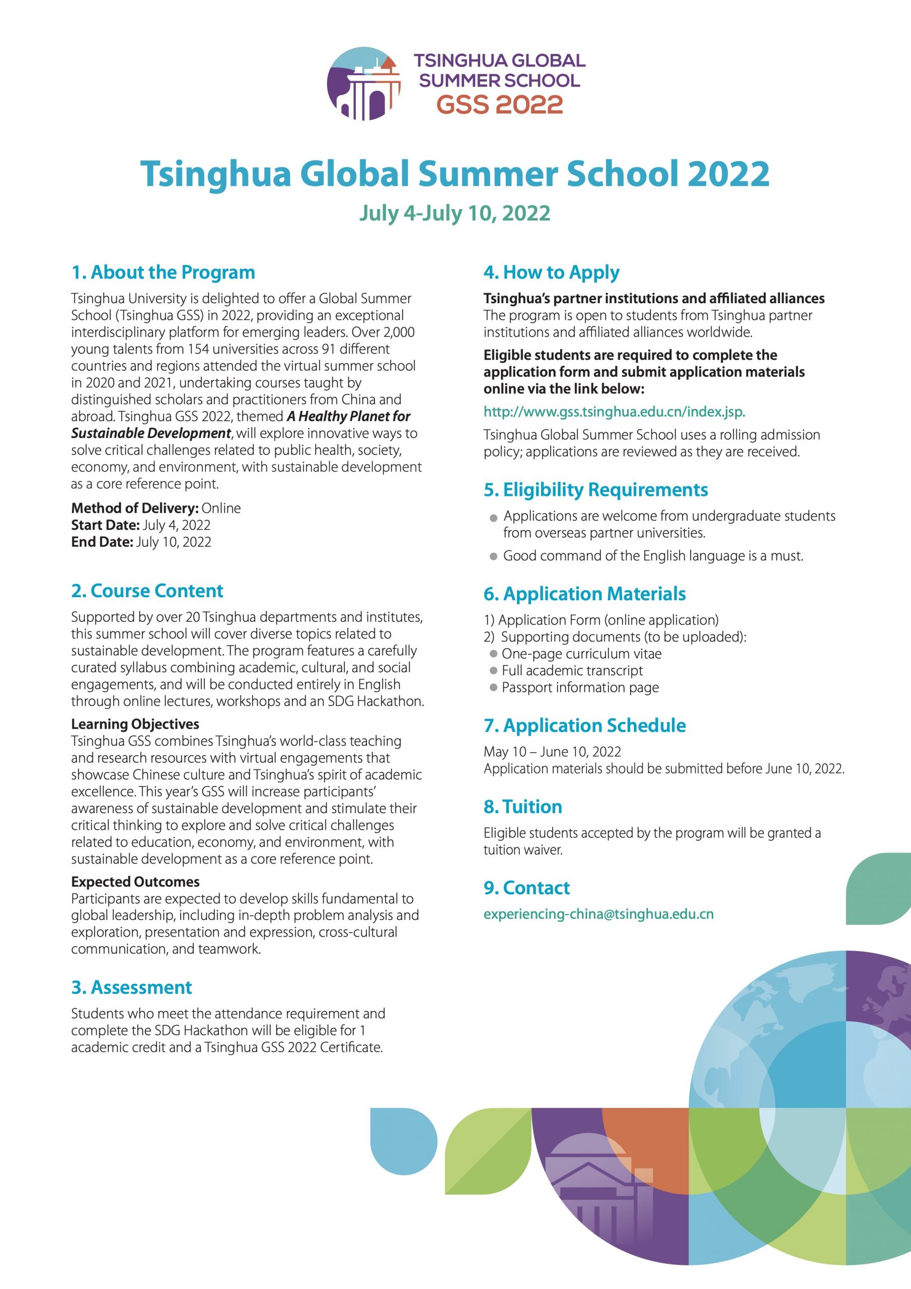 Join us! Tsinghua Global Summer School (GSS) 2022's Masterclass - Global MOOC and Online ...